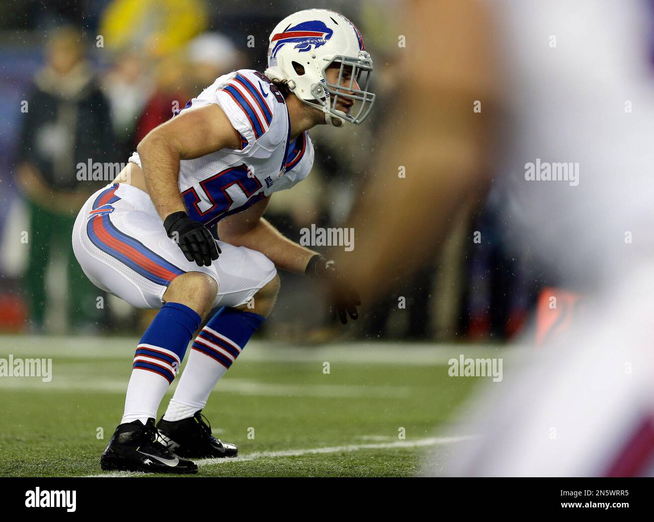 Buffalo Bills linebacker Kiko Alonso warms up before an NFL football ...