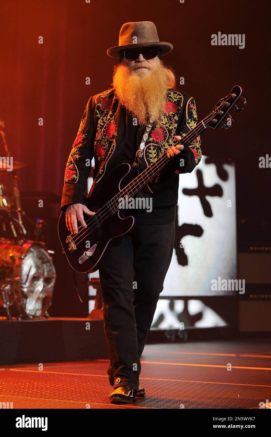 Dusty Hill of ZZ Top performs at the Hard Rock Live at Seminole Hard ...