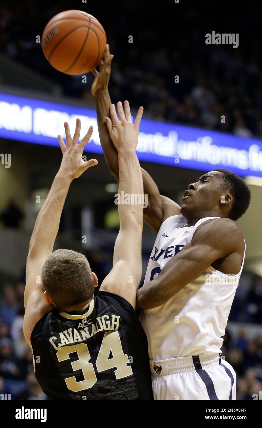 Xavier guard Semaj Christon (0) shoots over Wake Forest forward Tyler ...