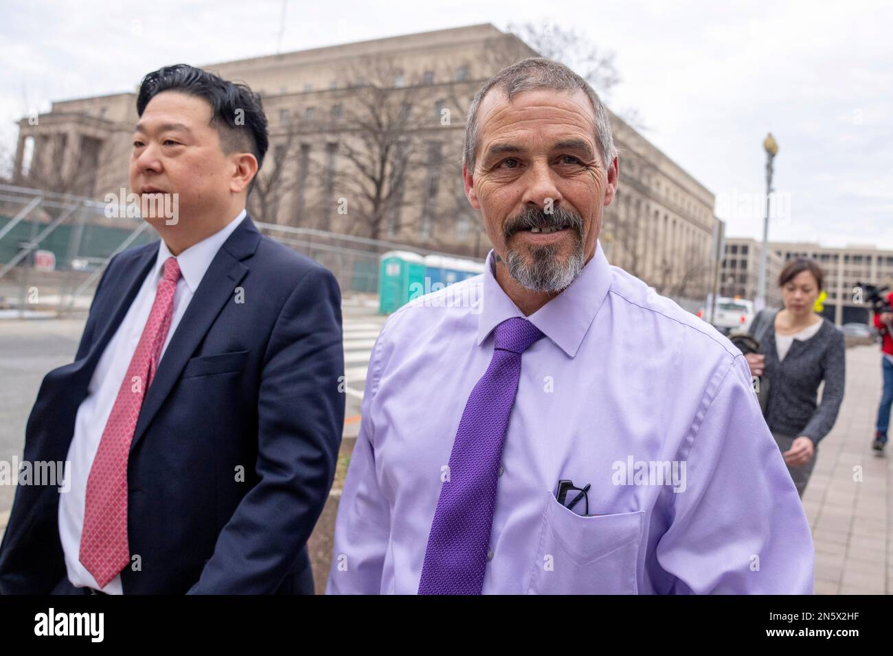 Kevin Seefried, right, a Delaware man who stormed the Capitol with ...