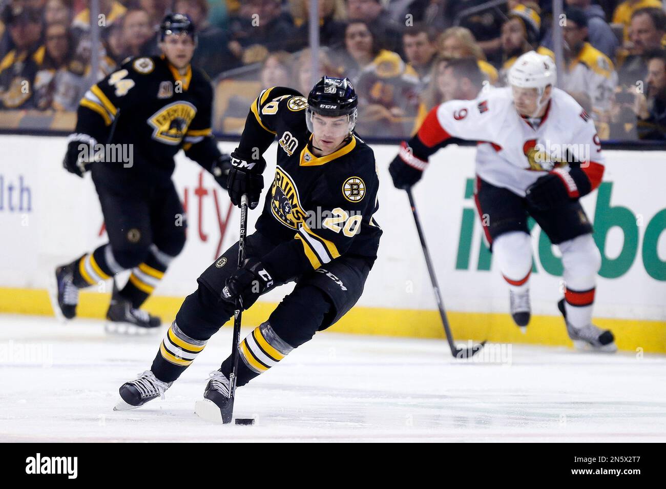 Boston Bruins' Daniel Paille (20) skates in the second period of an NHL ...
