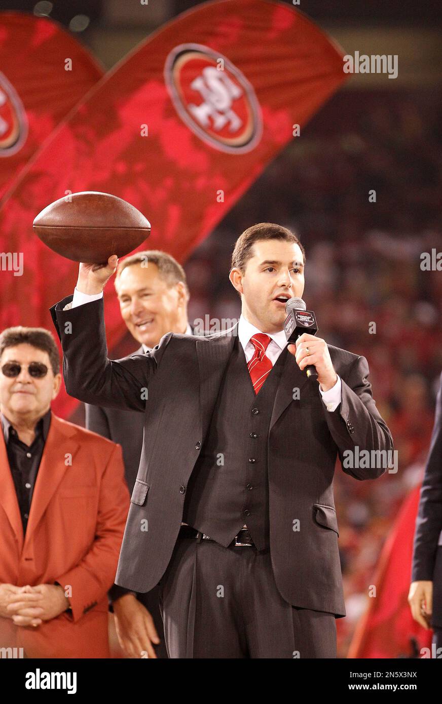 San Francisco 49ers Owner Jed York Speaks At Candlestick Park After An