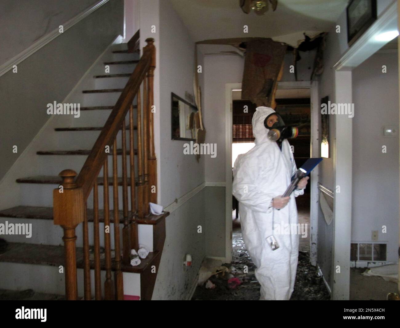 This Nov. 25, 2013 photo shows certified industrial hygienist assistant ...