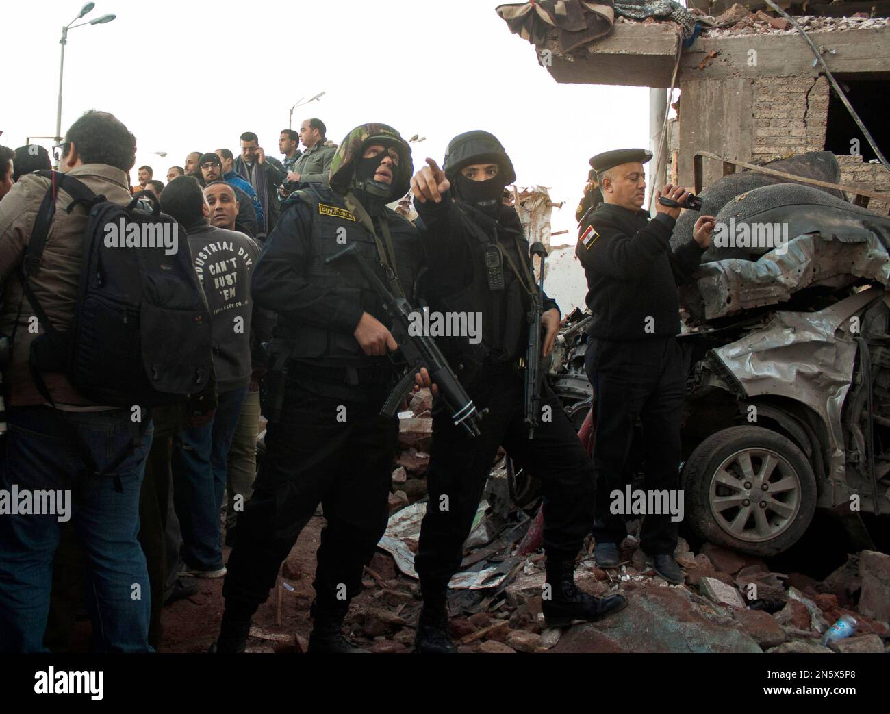 FILE - In this Tuesday, Dec. 24, 2013 file photo, Egyptian security ...