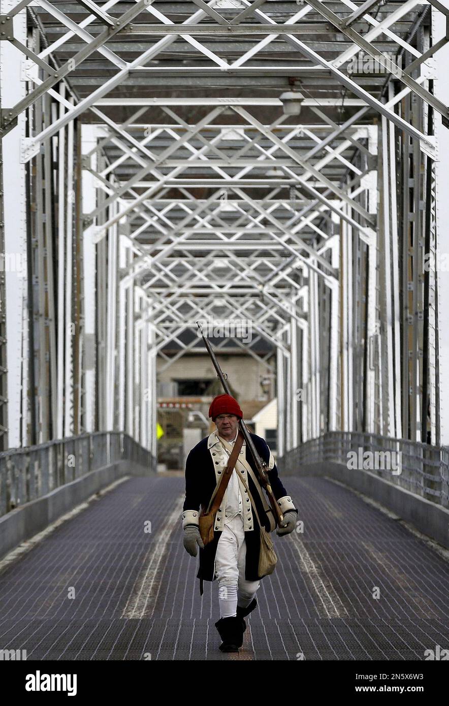 Tim Keffer, of Havertown, Pa., wears his Pennsylvania Fifth Regimen ...