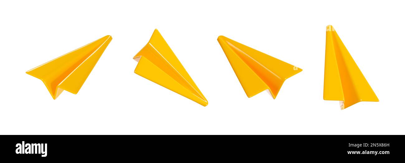 Sent mail 3d paper icon hi-res stock photography and images - Alamy