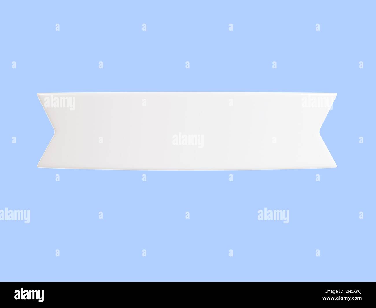 Ribbon text banner 3d render illustration - simple title frame of ...