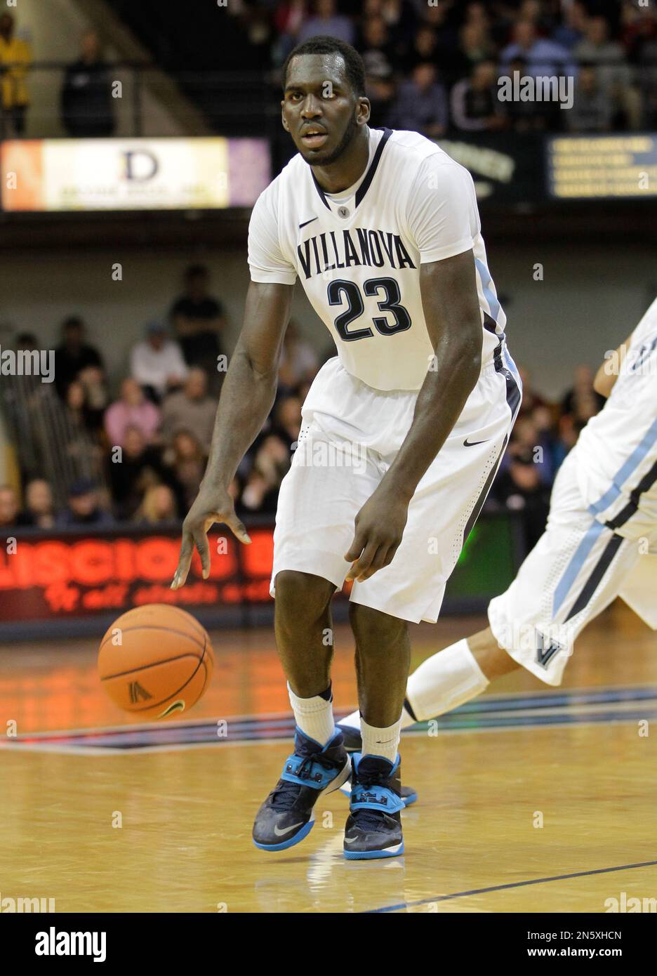 Villanova's Daniel Ochefu in action during an NCAA college basketball ...