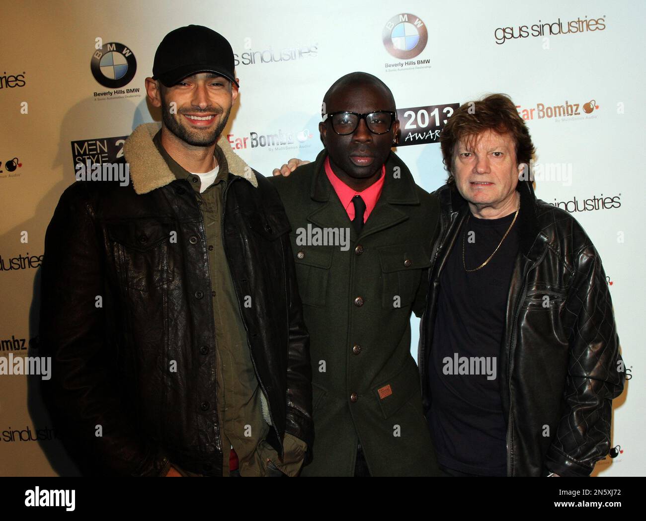 Actors Christian Monzon, Sam Sarpong and film producer Ilya Salkind ...