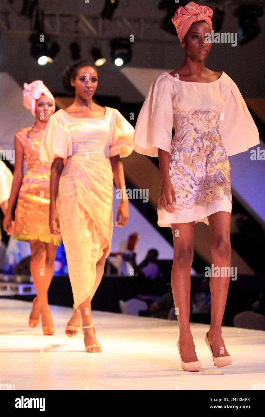 ISIS models display outfits by designer Deola Sagoe during the Music ...