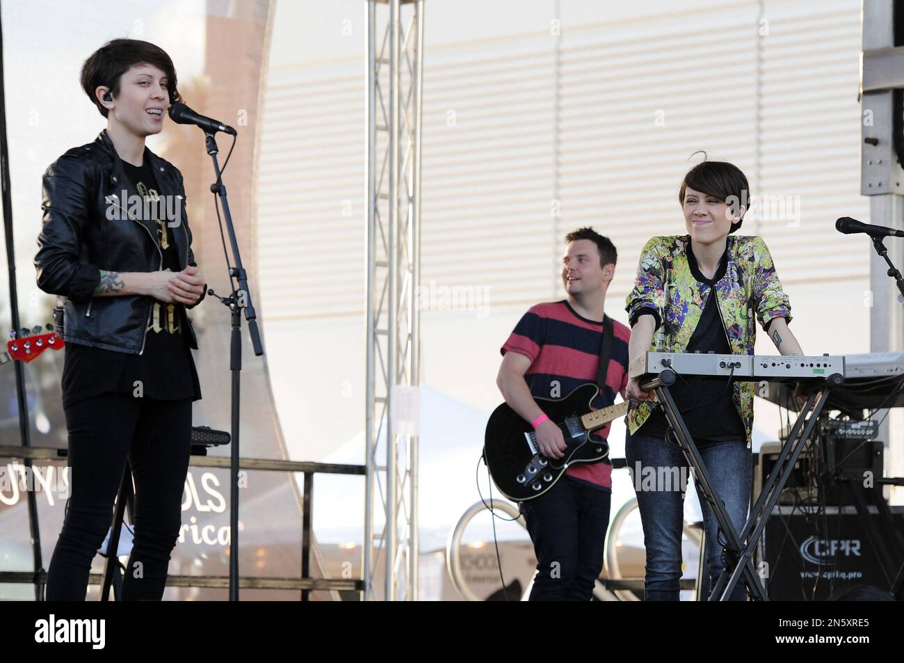 Tegan and Sarah attends Y100's Jingle Ball 2013 at BB&T Center on ...