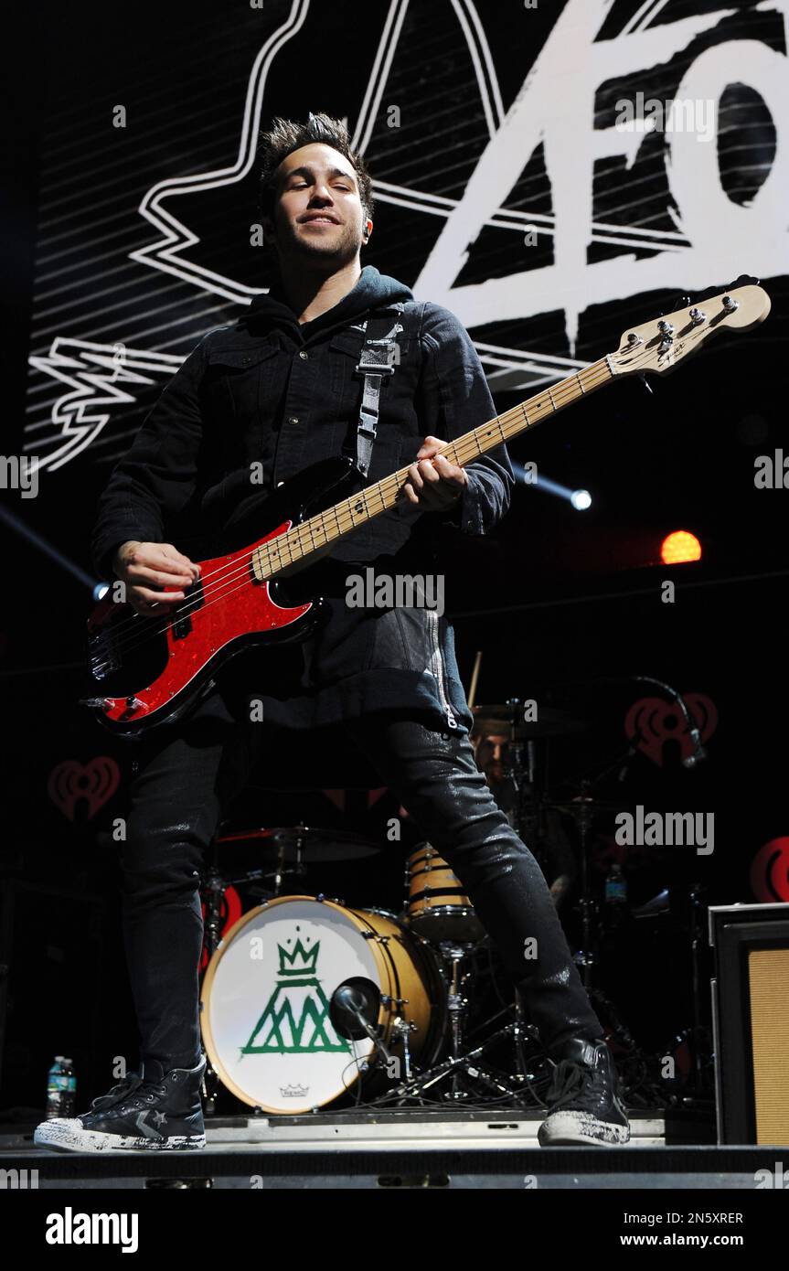 Pete Wentz ofFall Out Boy attends Y100's Jingle Ball 2013 at BB&T ...