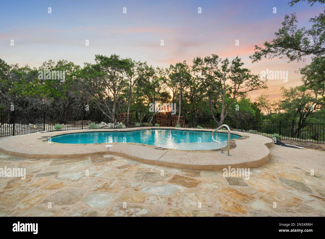 Twilight Photography of The Pool Stock Photo - Alamy
