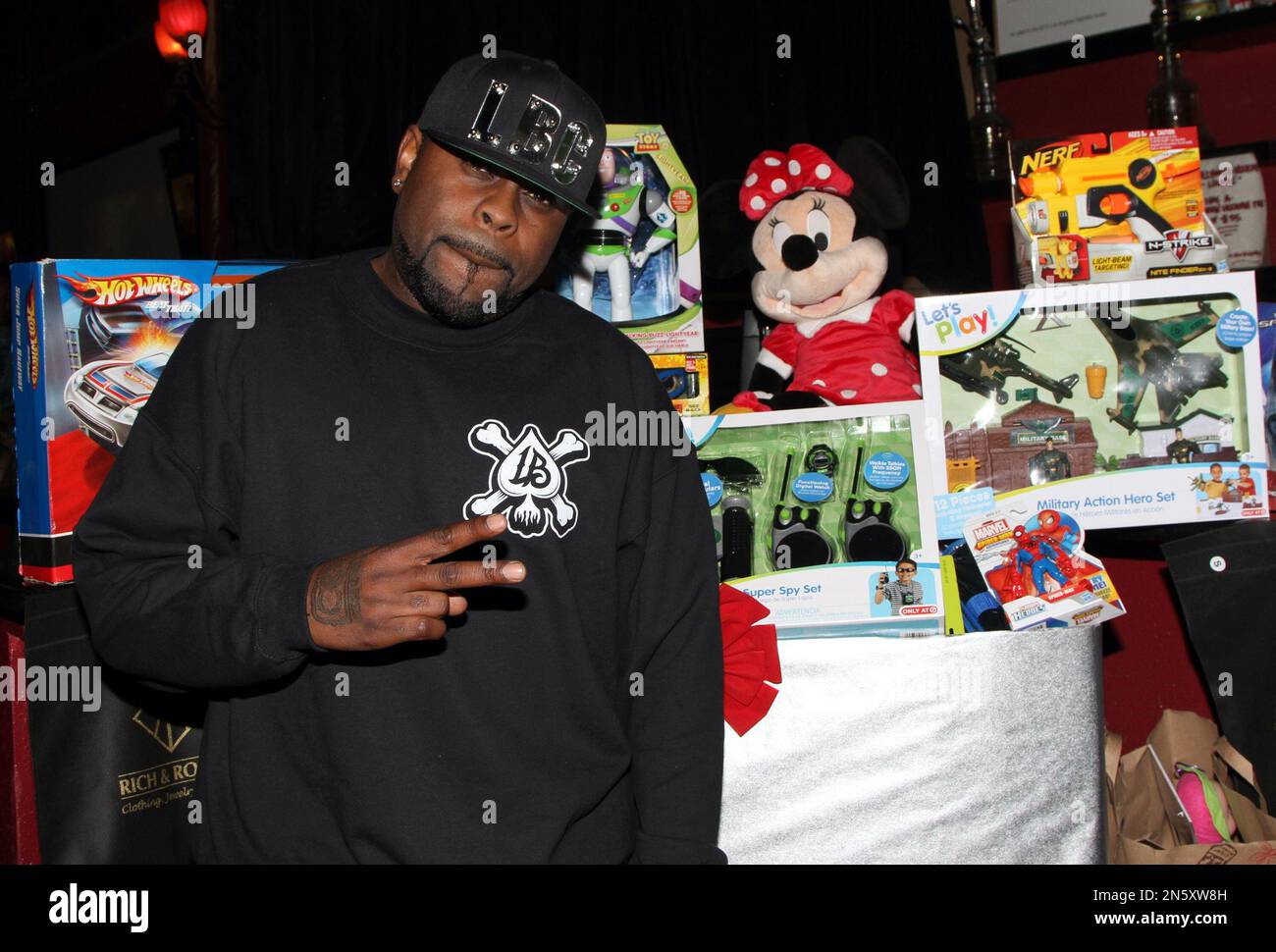 Rapper Crooked i seen at Rich & Rotten 2nd Annual Christmas Toy Drive ...