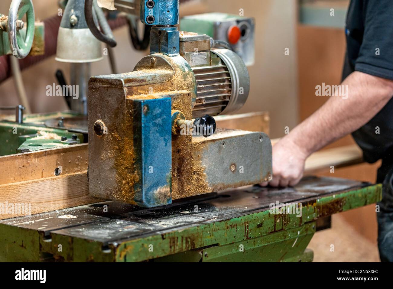 Wood planing machine hi-res stock photography and images - Alamy