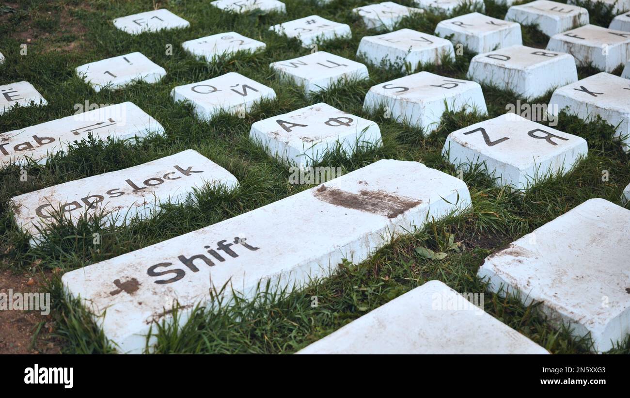Keyboard monument hi-res stock photography and images - Alamy