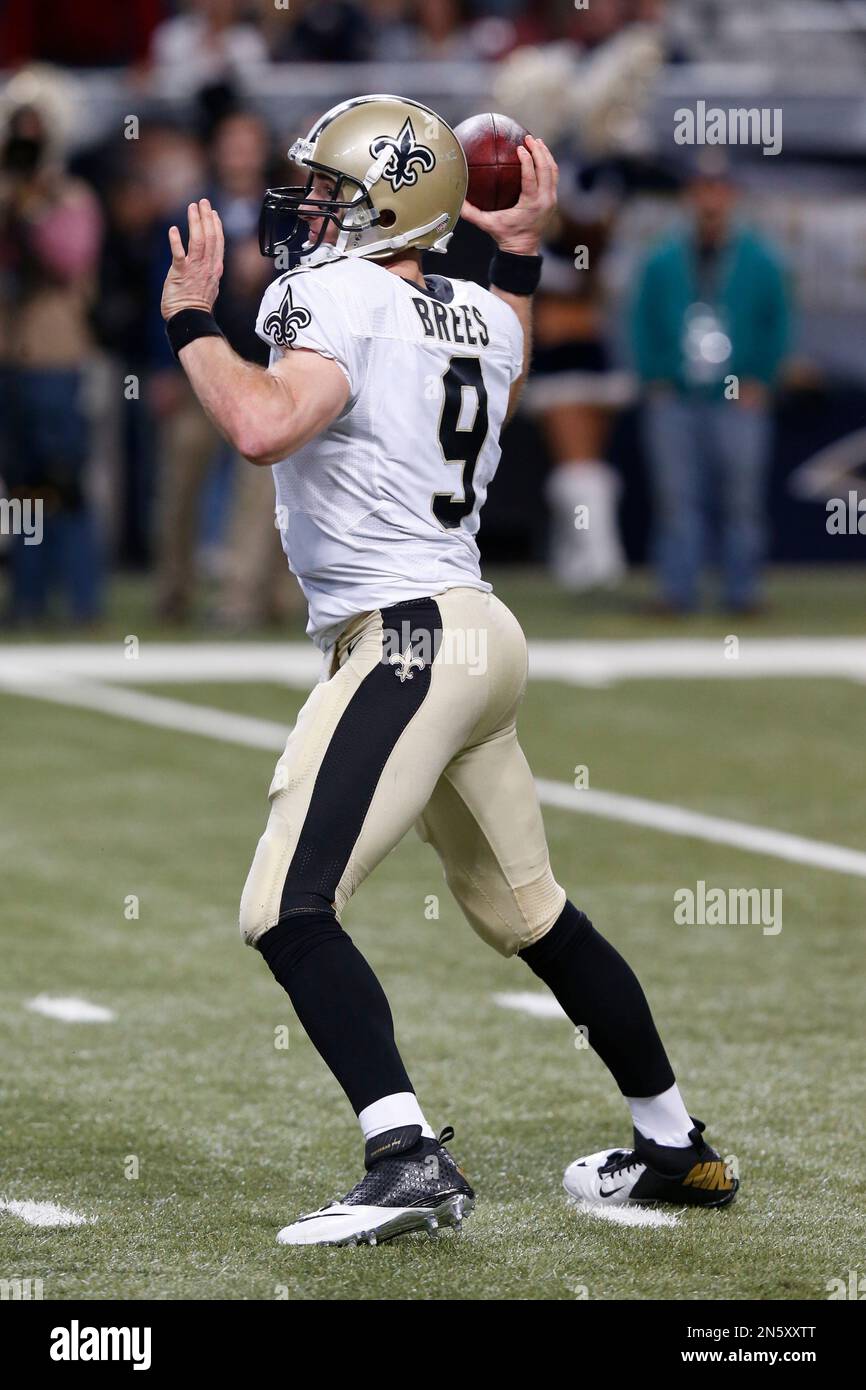 Drew Brees #9 of the New Orleans Saints, in action,during the fourth ...