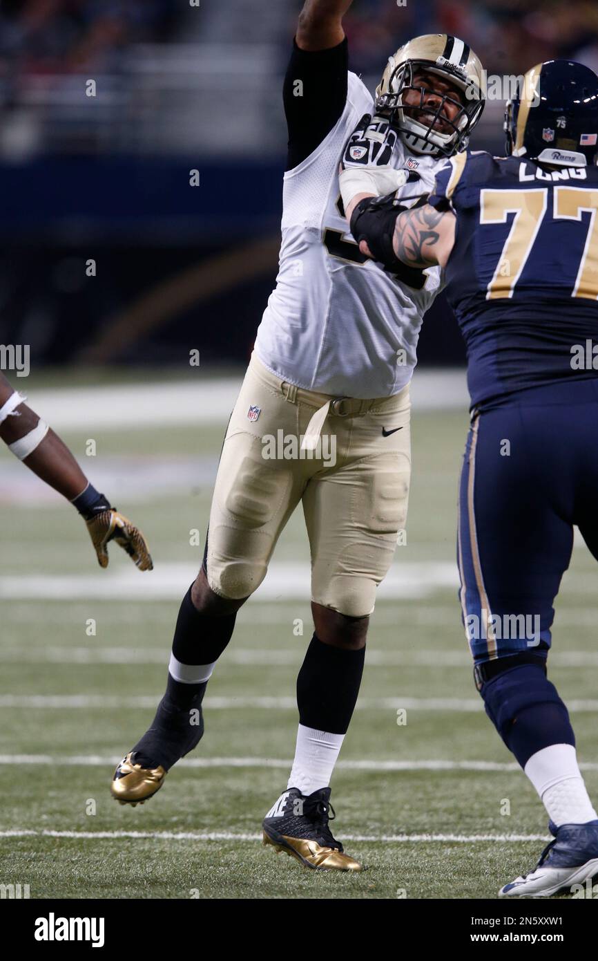 Cameron Jordan #94 of the New Orleans Saints, in action, during the ...