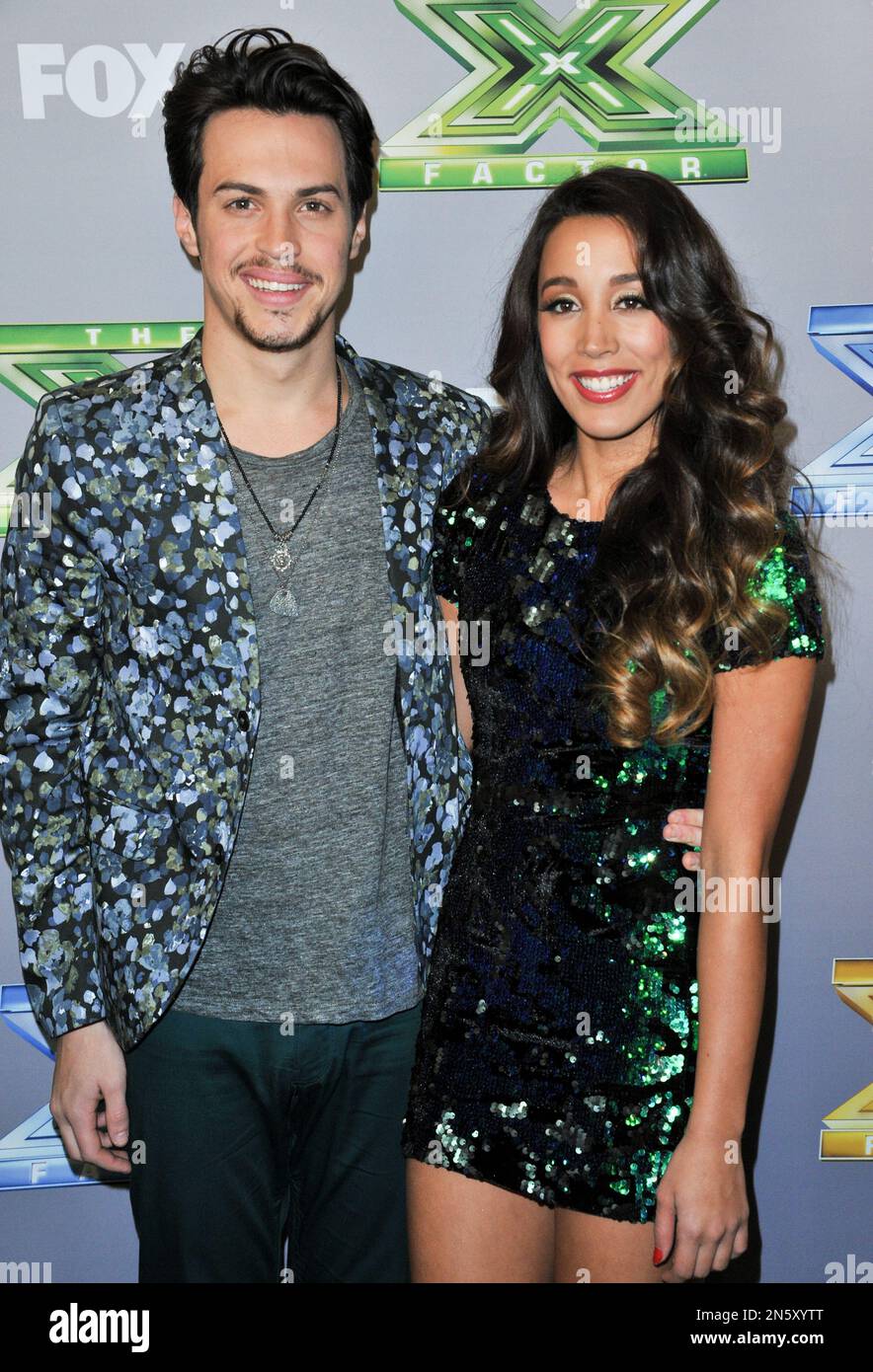 Alex Kinsey, left, and Sierra Deaton attend the "The X Factor" Season ...