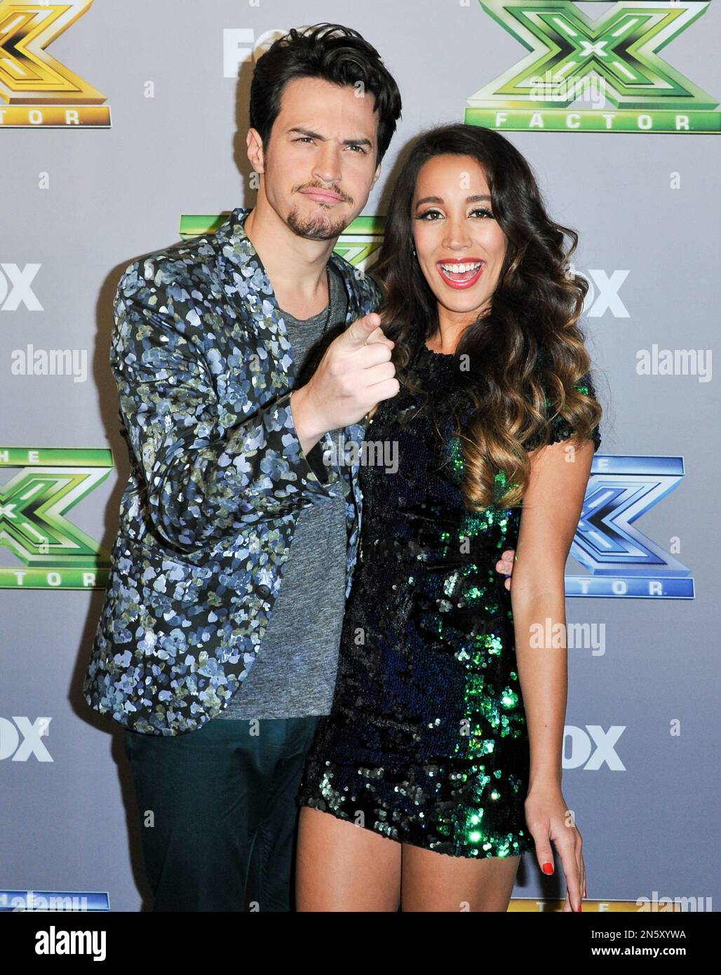 Alex Kinsey, left, and Sierra Deaton attend the "The X Factor" Season ...