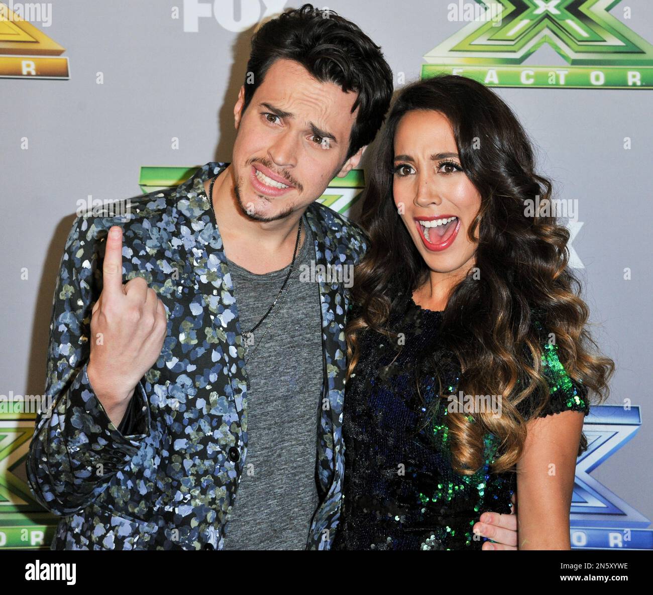 Alex Kinsey, left, and Sierra Deaton attend the "The X Factor" Season ...
