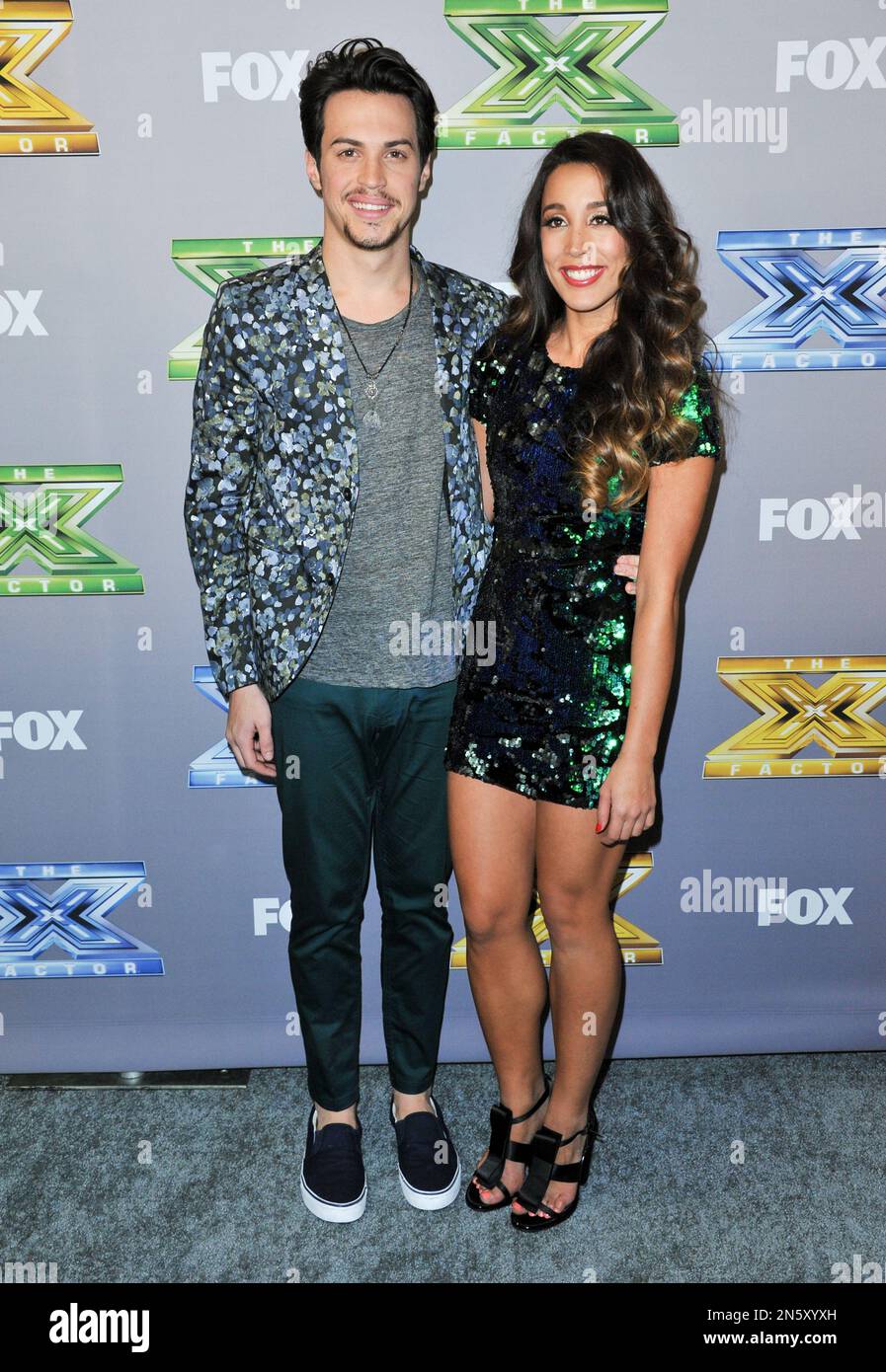 Alex Kinsey, left, and Sierra Deaton attend the "The X Factor" Season ...