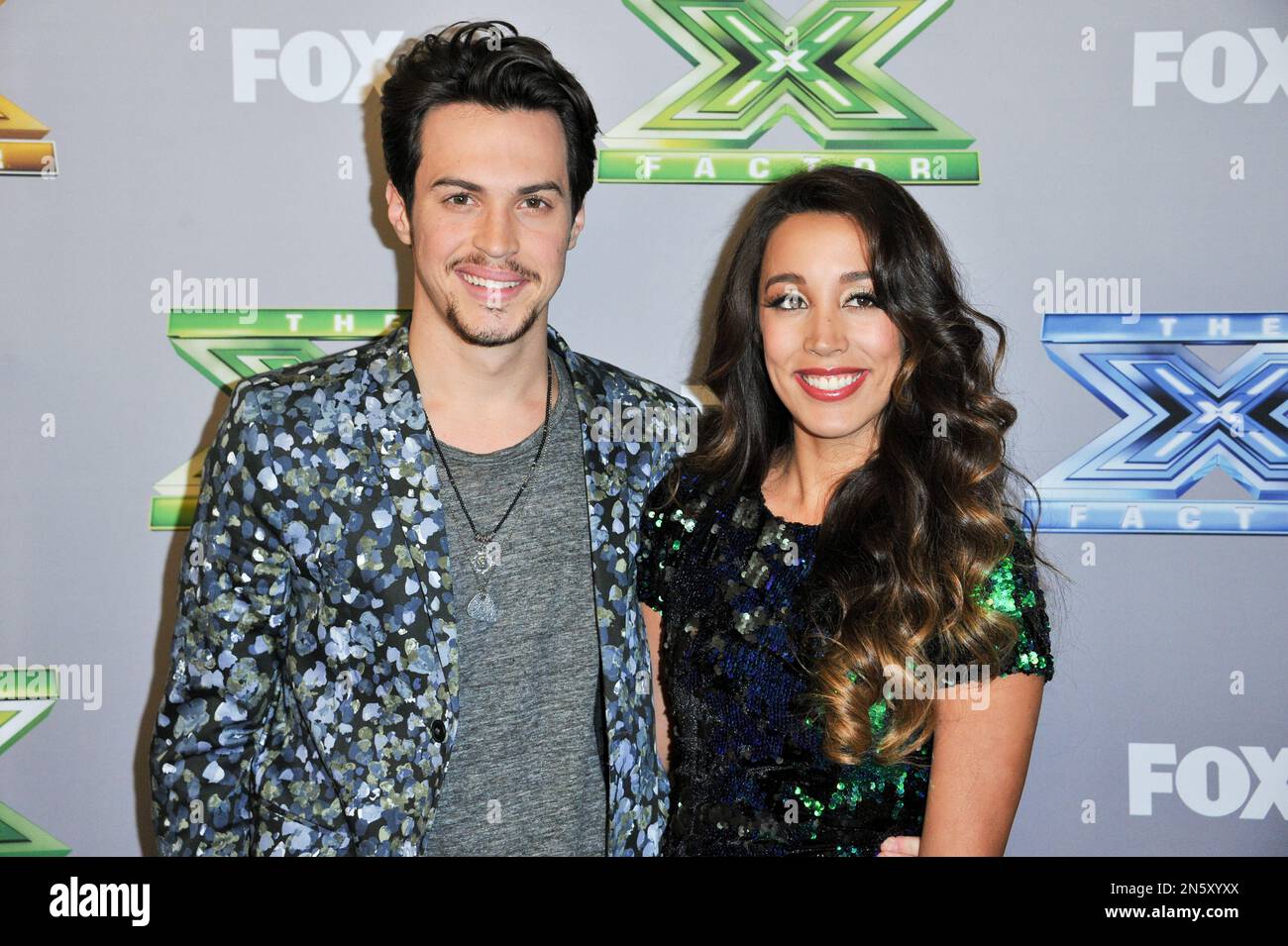 Alex Kinsey, left, and Sierra Deaton attend the "The X Factor" Season ...