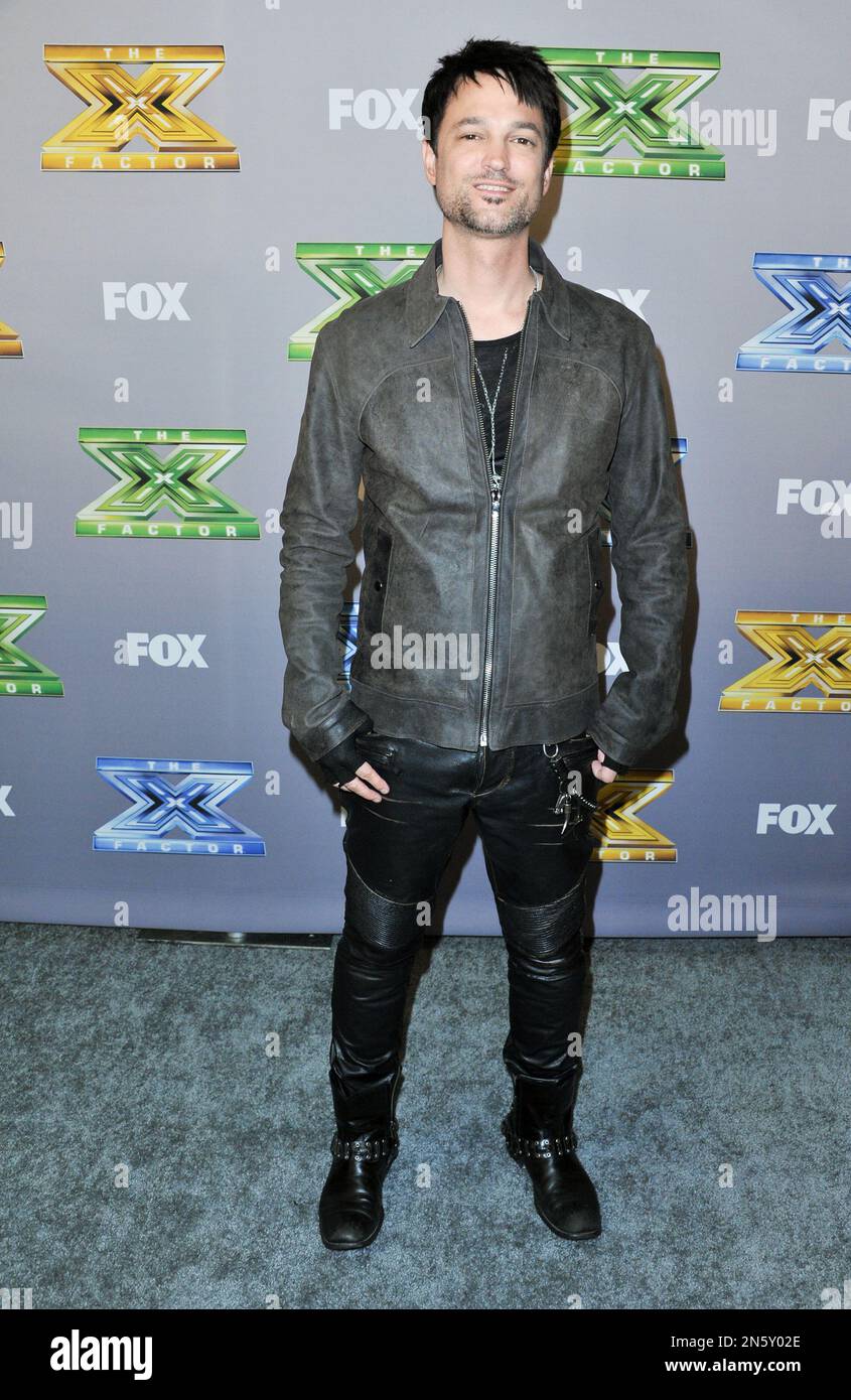 Jeff Gutt attends the "The X Factor" Season Finale at CBS Television ...
