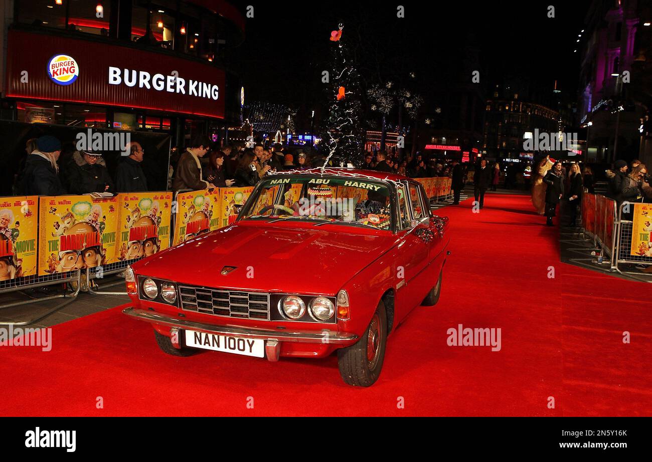 English Comedian Harry Hill's Car which he arrived in at the World ...