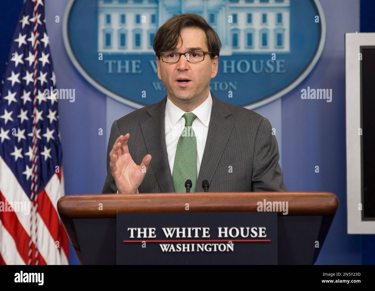 Jason Furman, Chairman of the Council of Economic Advisers, delivers a ...