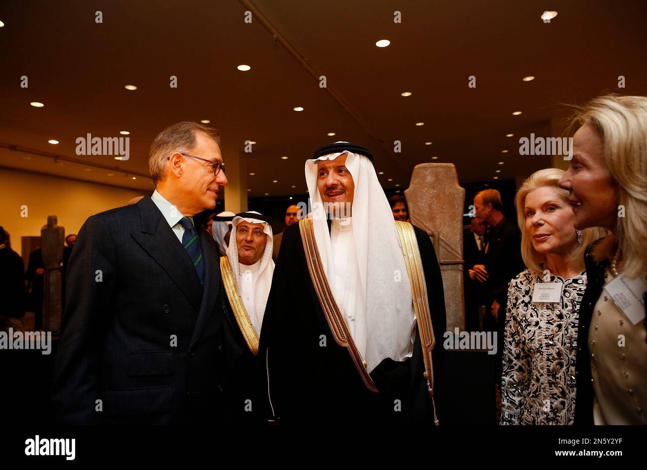 Museum of Fine Arts, Houston director Gary Tinterow and Prince Sultan ...