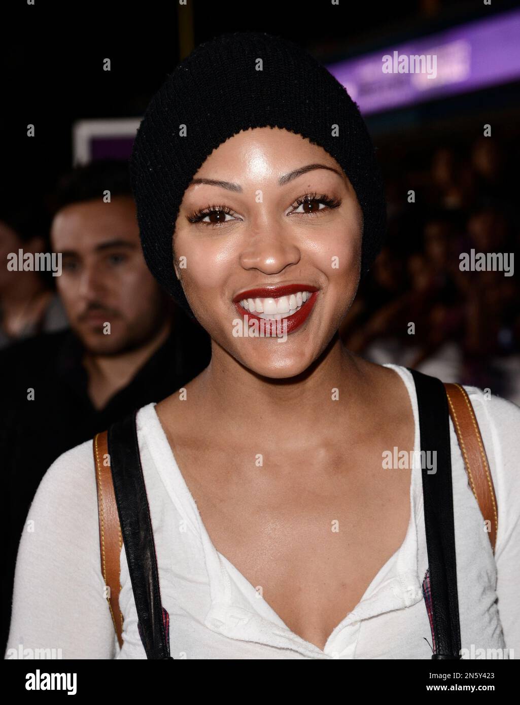 Actress Meagan Good arrives at the premiere of the feature film "Justin ...