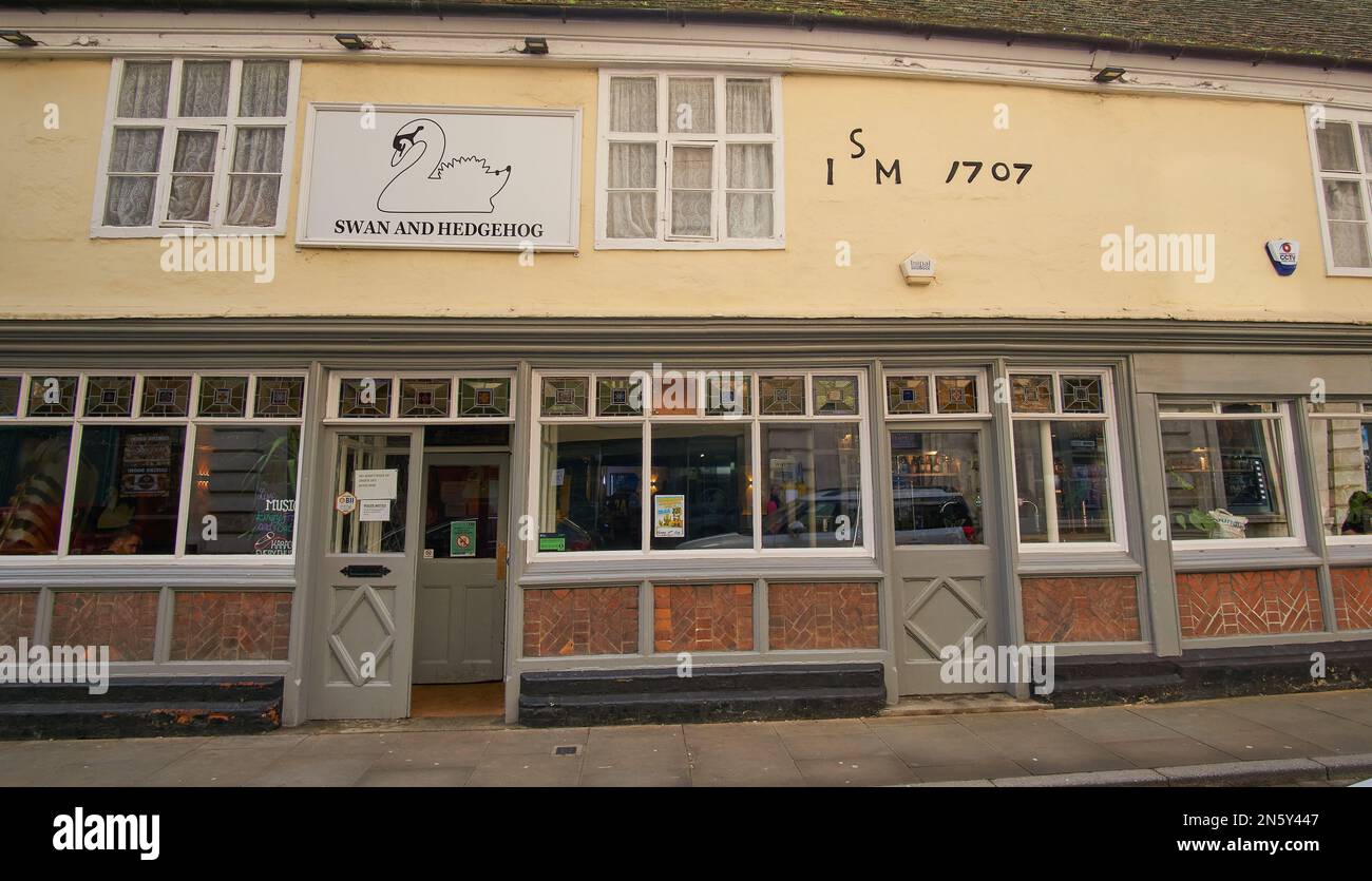 The Swan and Hedgehog pub in Ipswich city center, UK Stock Photo - Alamy