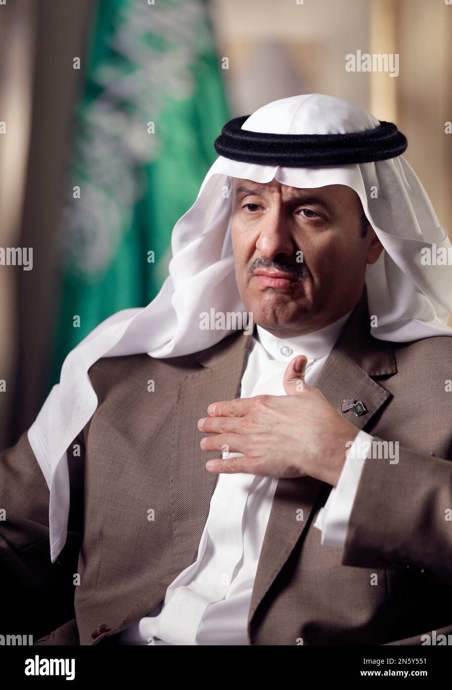 Prince Sultan bin Salman bin AbdulAziz Al Saud speaks during an ...