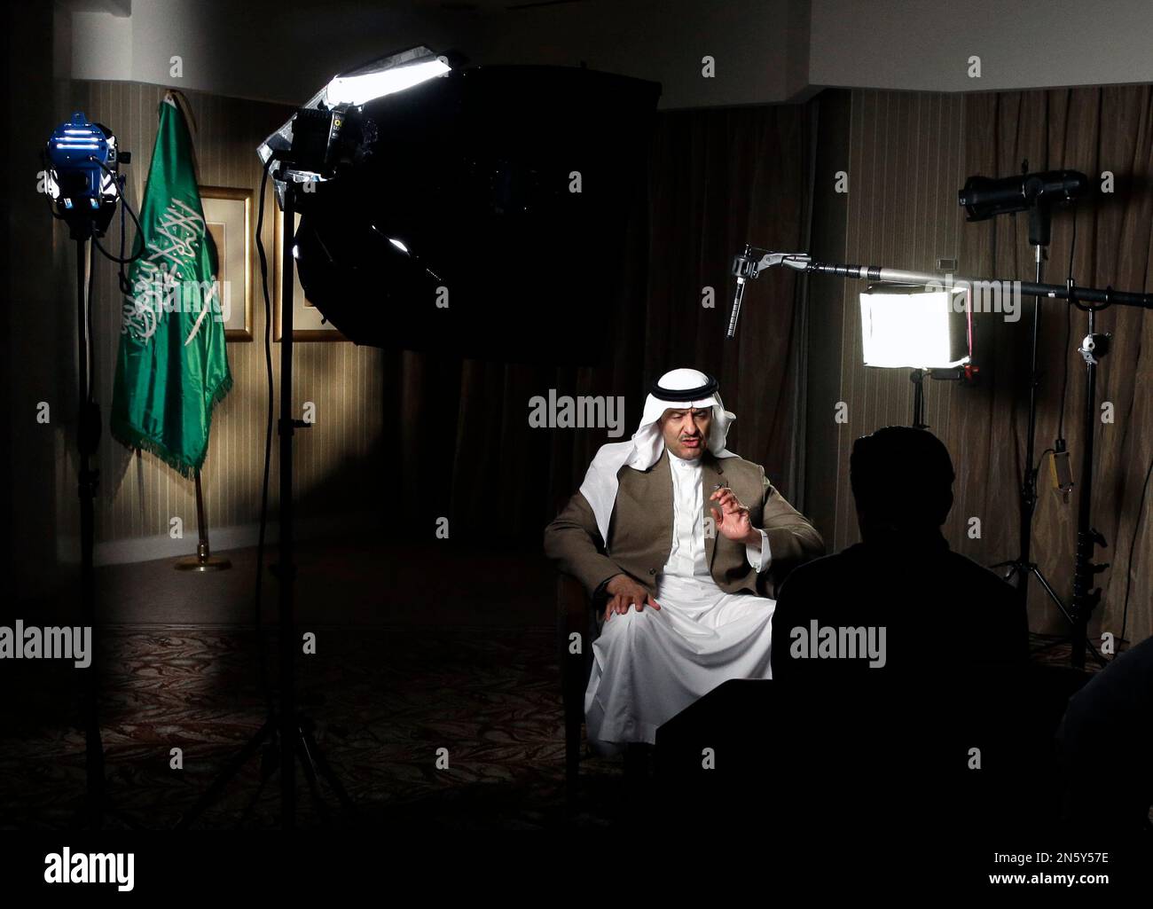 Prince Sultan bin Salman bin AbdulAziz Al Saud speaks during an ...