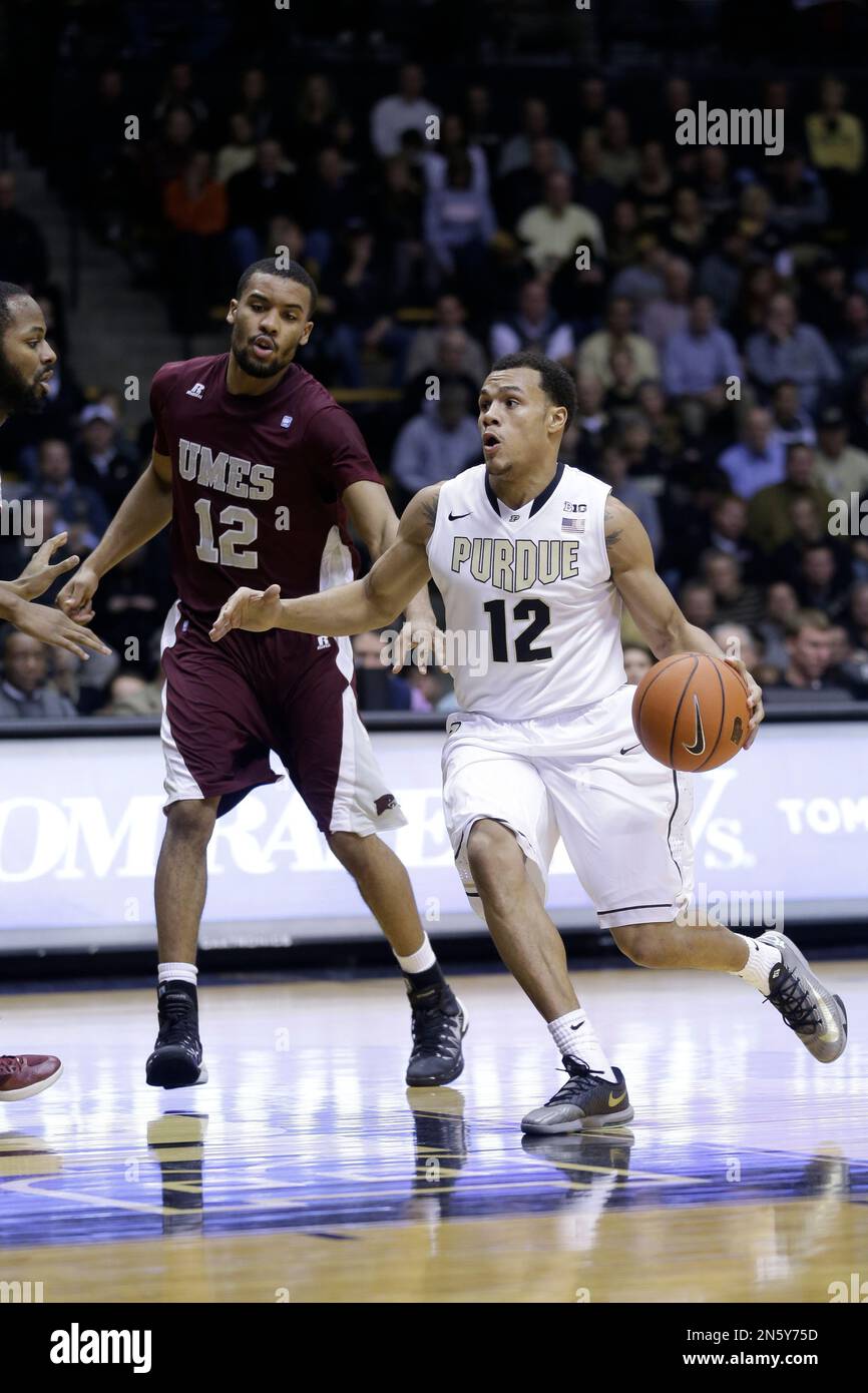Purdue guard Bryson Scott, right, drives on Maryland-Eastern Shore ...
