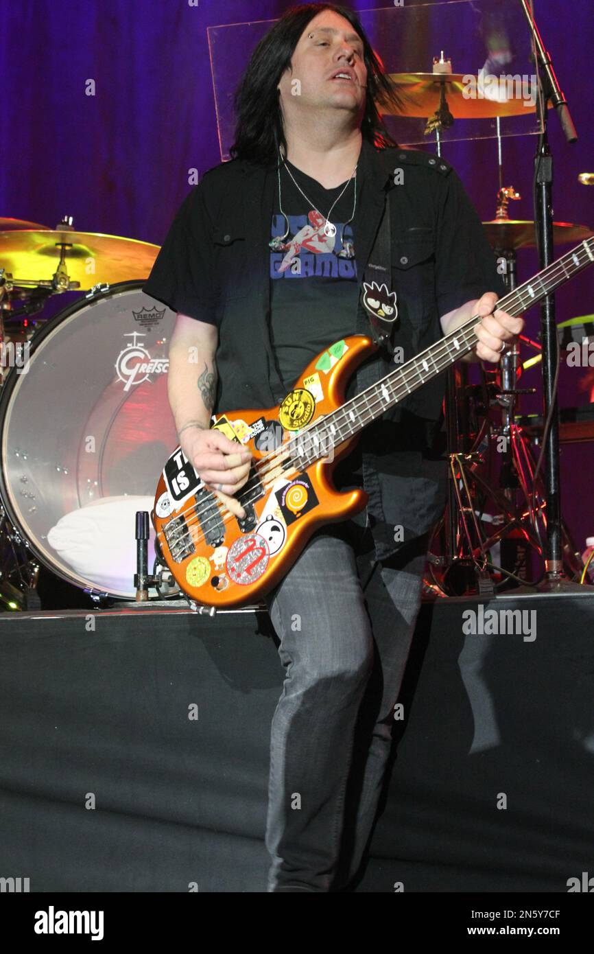 Robby Takac of Goo Goo Dolls performing as part of the Star 94 Jingle ...
