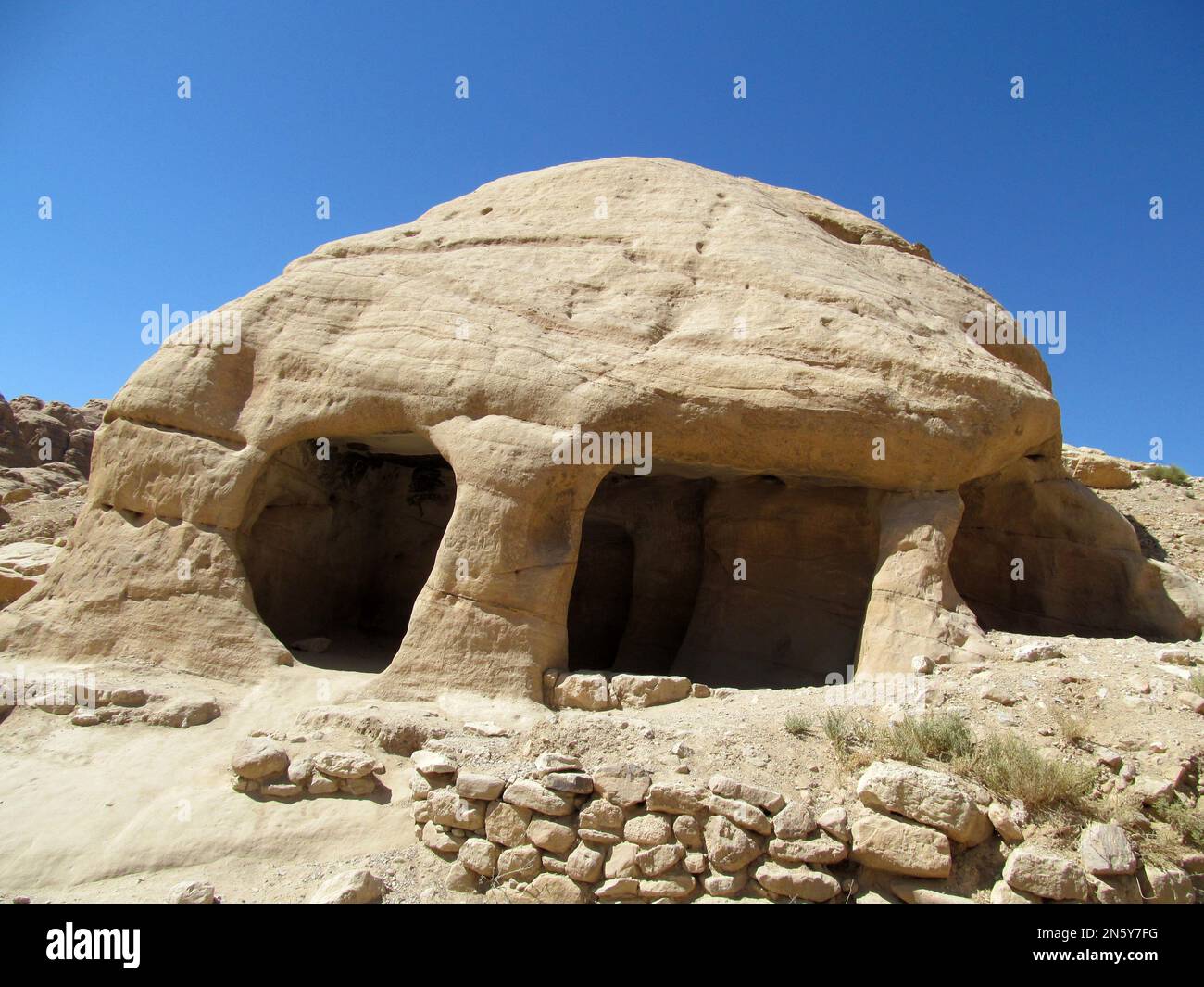 This August 2013 photo shows one of several odd looking buildings that ...