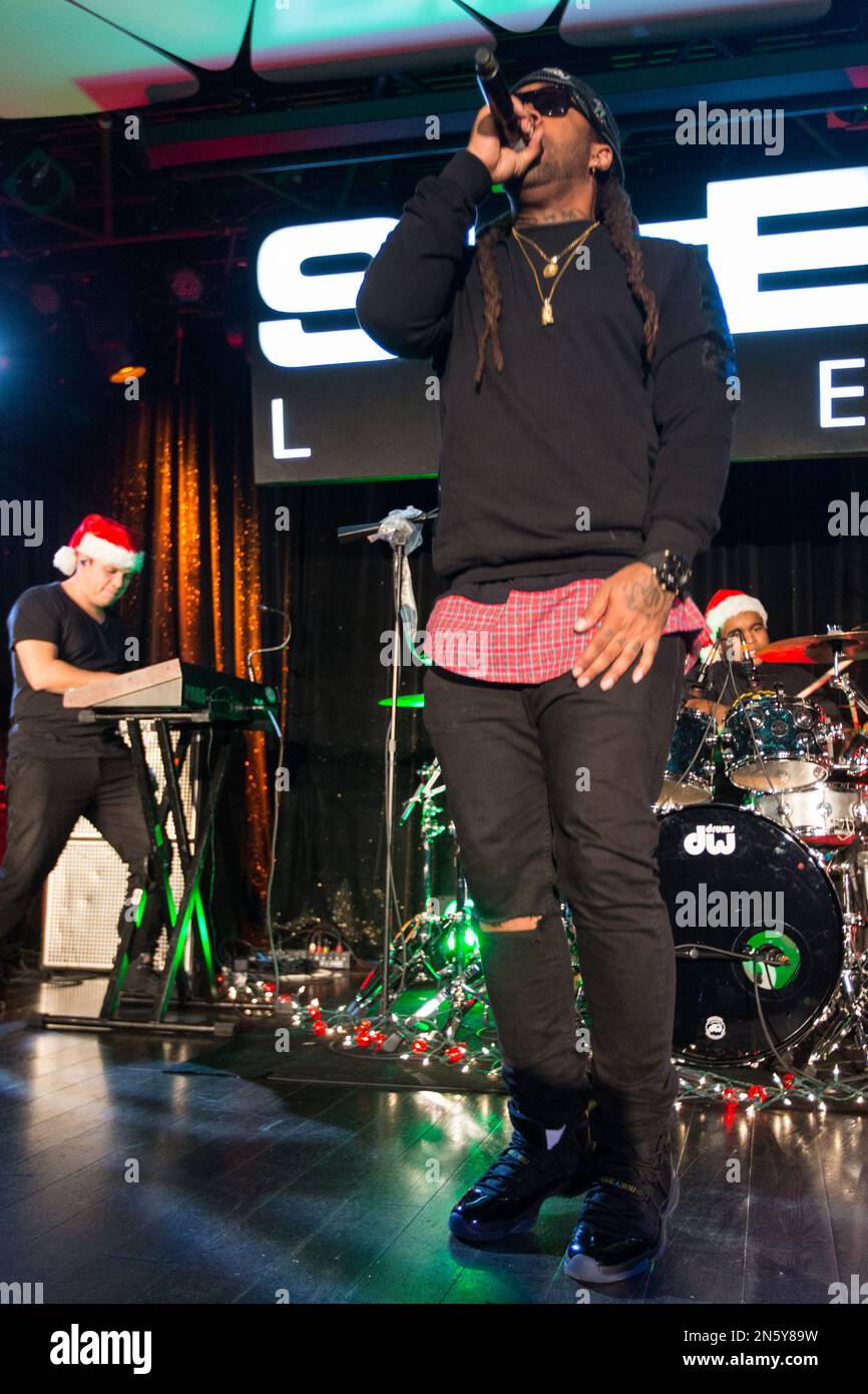 Ty Dolla Sign performs on stage during filming of SKEE Live on Tuesday ...