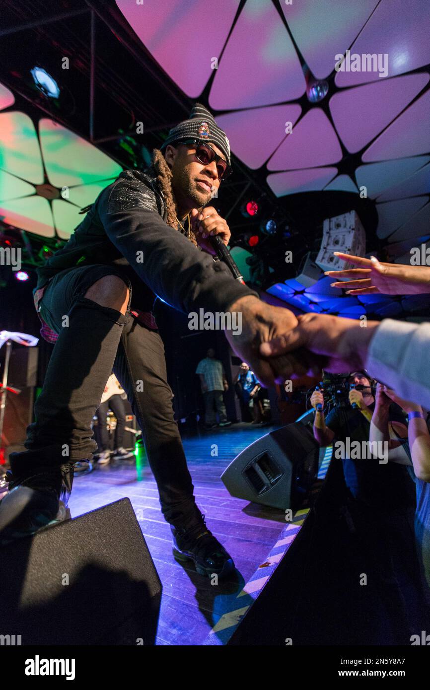 Ty Dolla Sign performs on stage during filming of SKEE Live on Tuesday ...