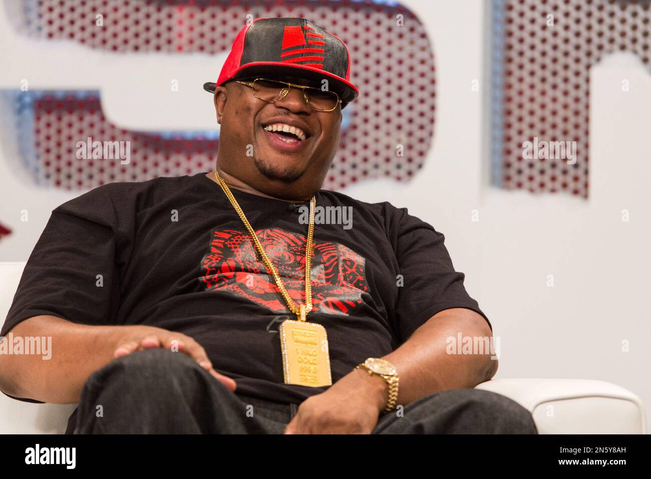 E-40 on set during filming of SKEE Live on Tuesday December 17, 2013 in ...