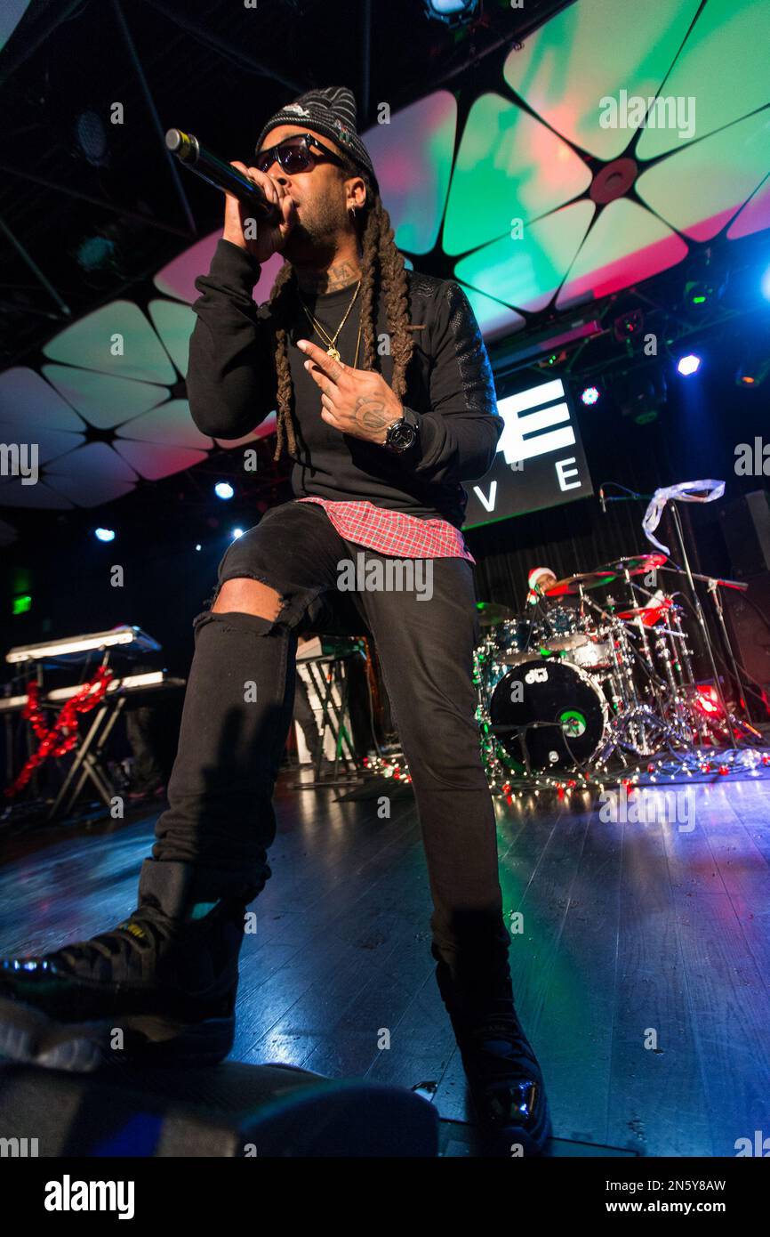 Ty Dolla Sign performs on stage during filming of SKEE Live on Tuesday ...