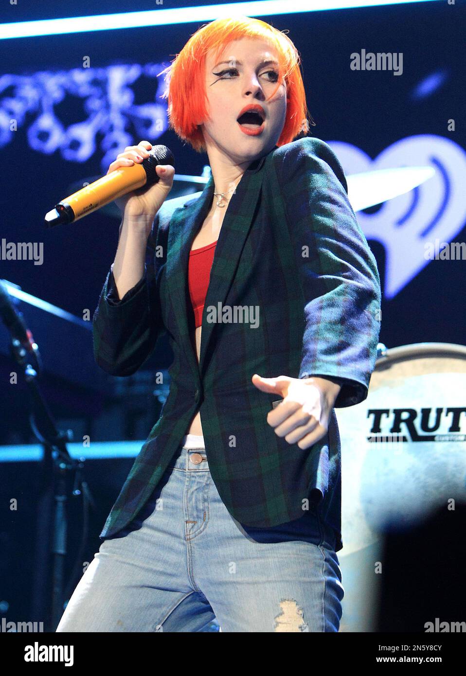 Hayley Williams of the rock band Paramore performs in concert during ...