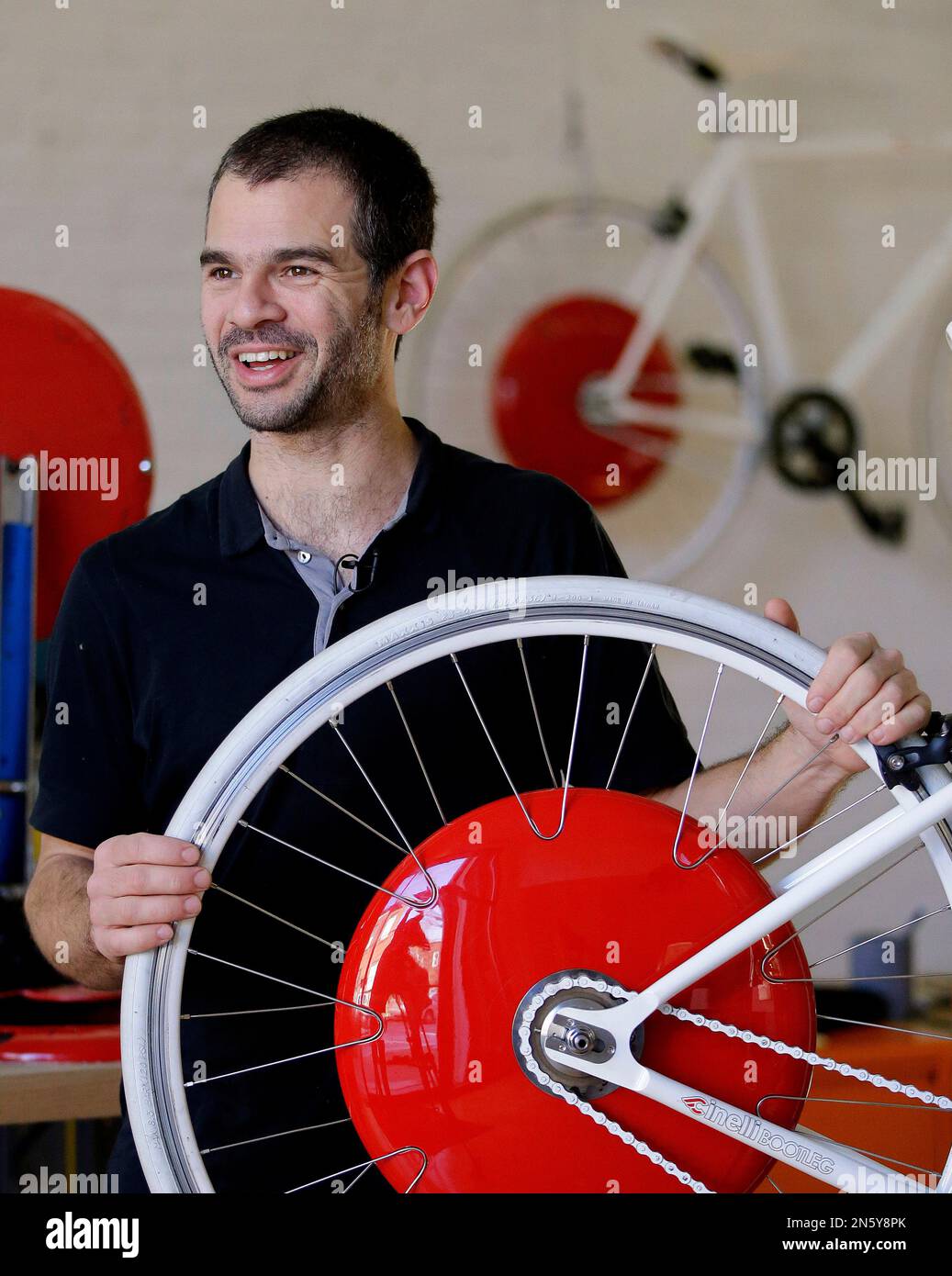In this Thursday, Dec. 12, 2013 photo, Assaf Biderman, co-inventor of ...