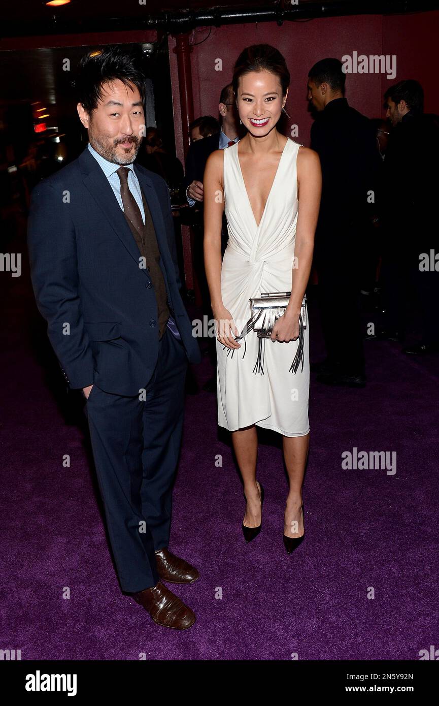 Actors Kenneth Choi, left, and Jamie Chung attend the premiere party ...