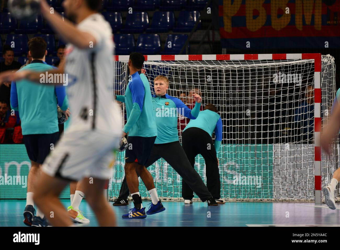 Barcelona, Spain. 09th Feb, 2023. Nielsen (Barca) during EHF Champions ...