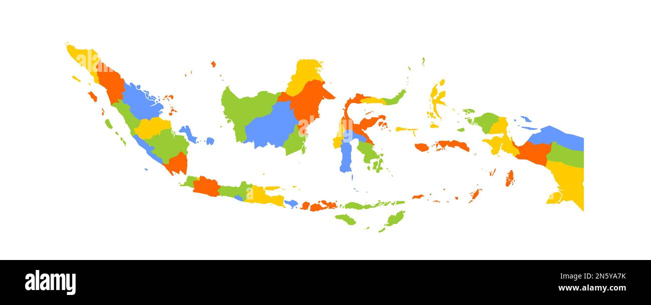 Indonesia political map of administrative divisions - provinces and ...