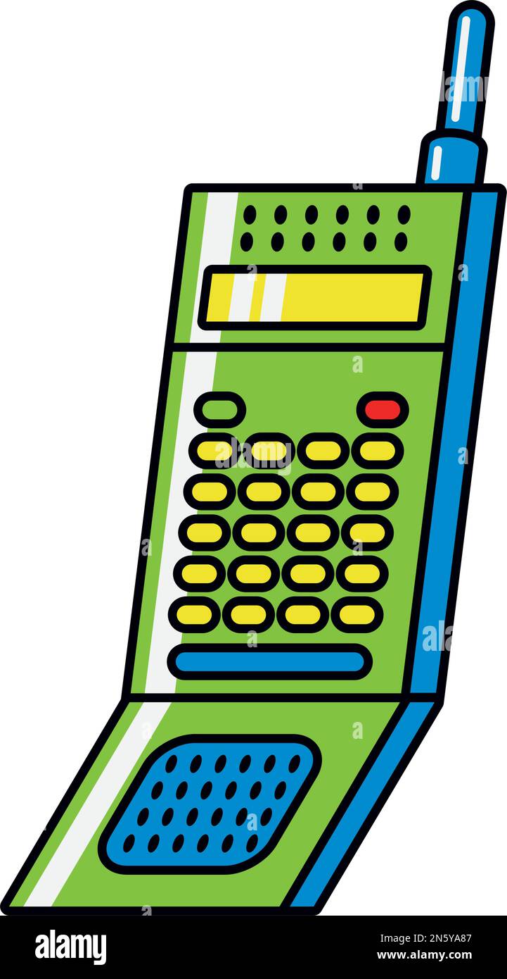 phone 90s pop art Stock Vector Image & Art - Alamy