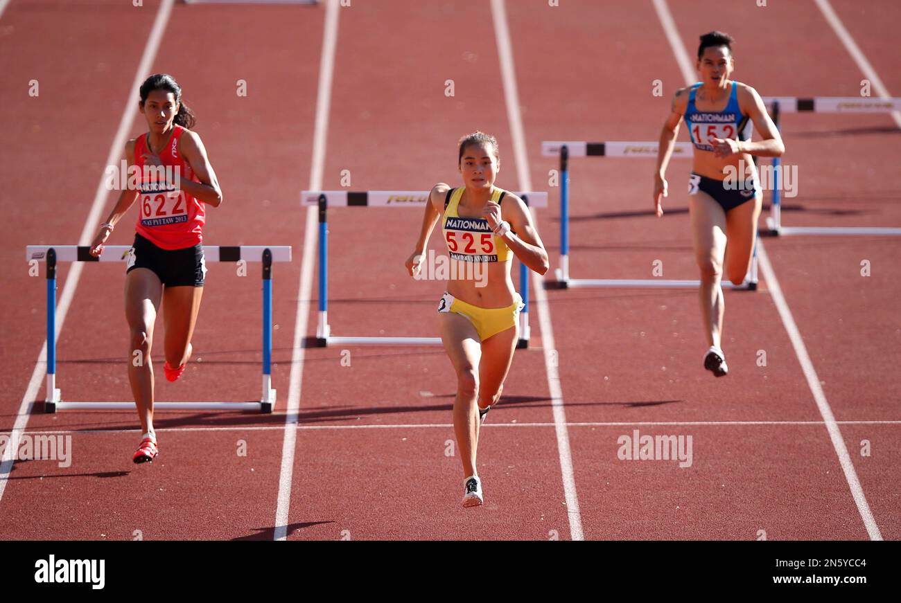 Vietnam's Thi Lan Quach, center, Singapore's Dipna Lim, left, and ...