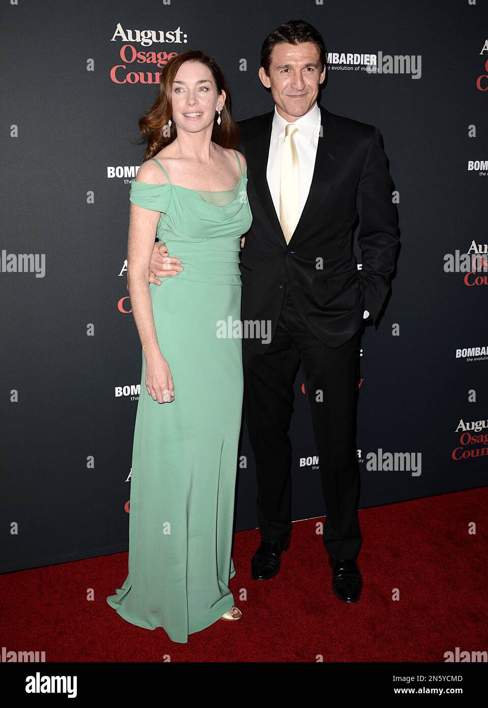 From left to right, actress Julianna Nicholson and actor Jonathan Cake ...